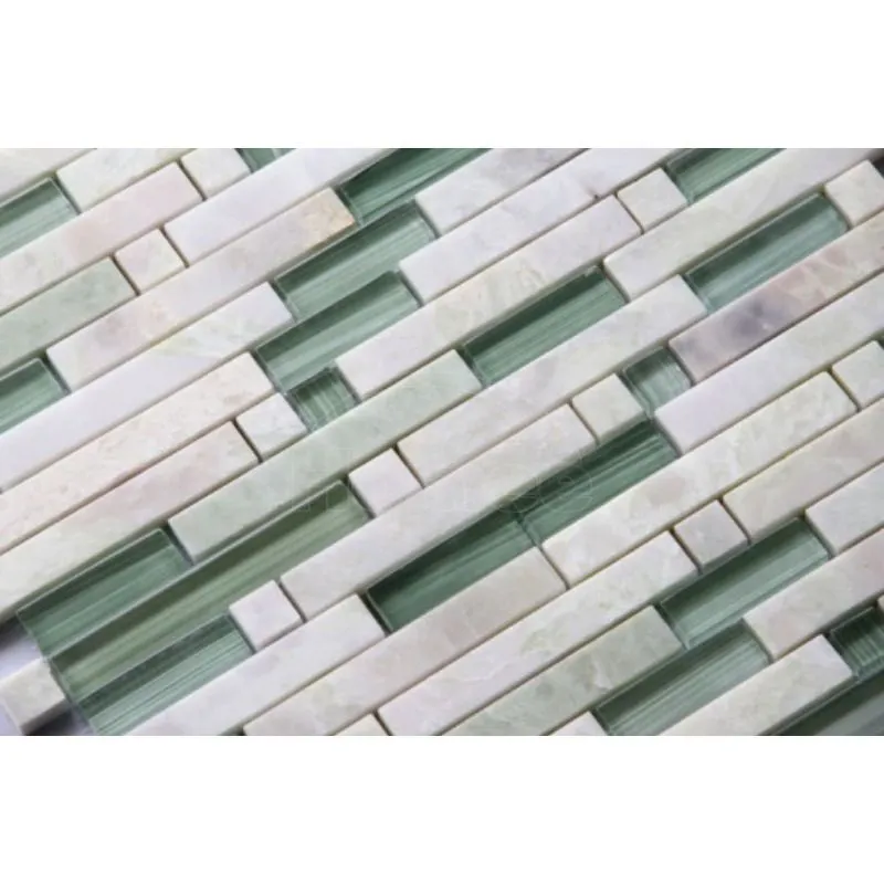 Linear Staggered - Glass Wall Tile