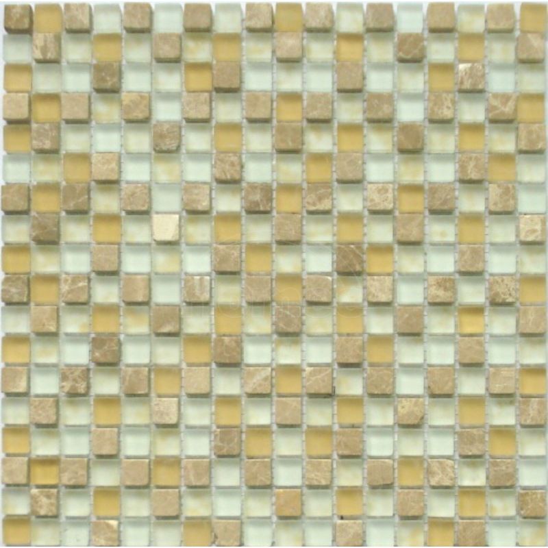 Glass and Stone Blend Mosaic Tile
