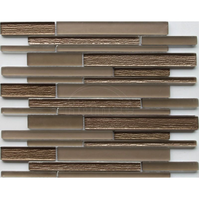 Bar cold spray orchard wood Mosaic glass tiles