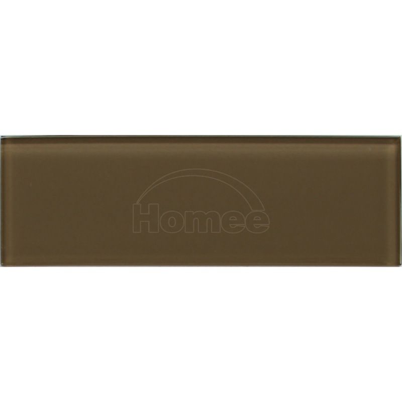 Texture/Glossy Dark Brown Tile for Kitchen Backsplash