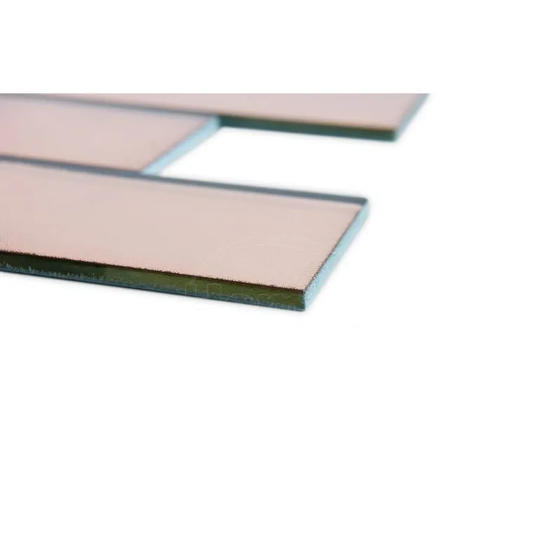 Golden Plating Metal Subway Tile for Wall