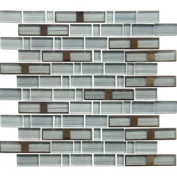 Handicraft Collection Handpainted Linear Glass Tile