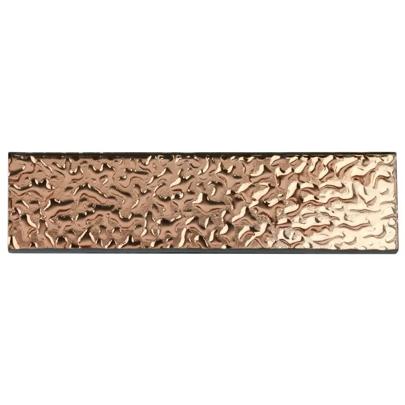 Golden Plating Metal Subway Tile for Wall