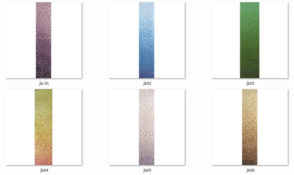 Glass Mosaic Unique Gradient Art Tile
