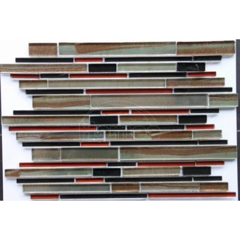 glass & stone mosaic,linear mosaic tiles,innovation tile