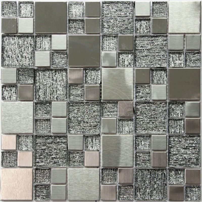 silver glass mosaic tile,silver mosaic tile,mosaic wall tile