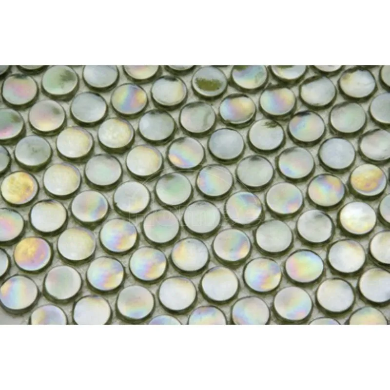 penny round mosaic,penny mosaic tile,metal mosaic tile