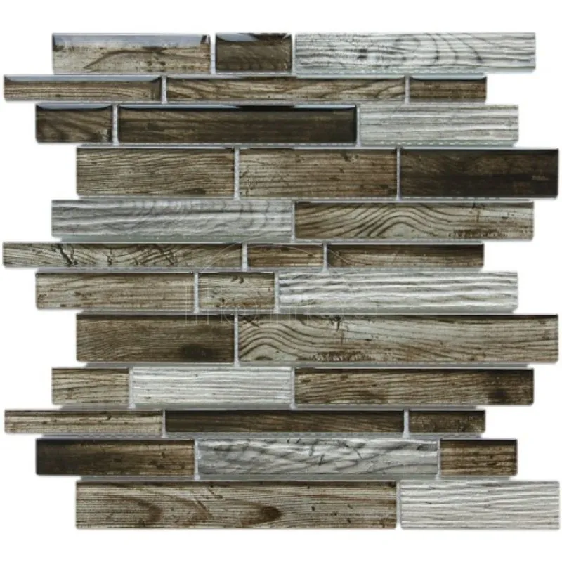 wooden look tile,wall backsplash tile,linear backsplash tile