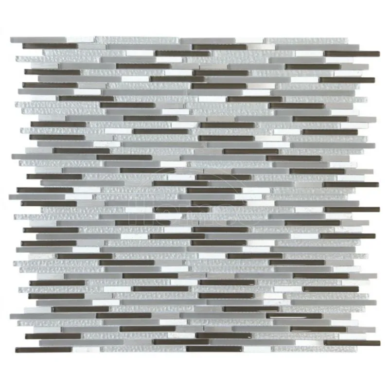 metal glass mosaic tile,linear mosaic tile,wall tile