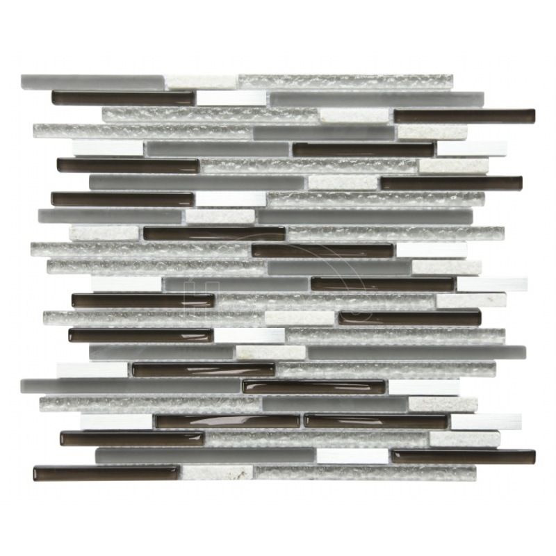 metal glass mosaic tile,linear mosaic tile,wall tile