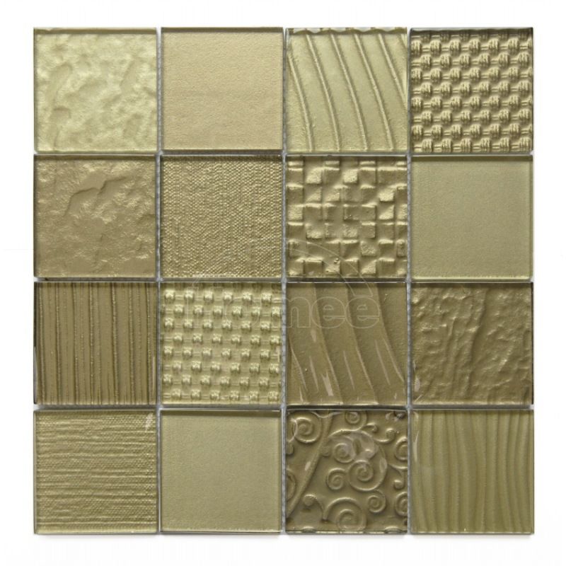 gold mosaic tile,textured mosaic tile
