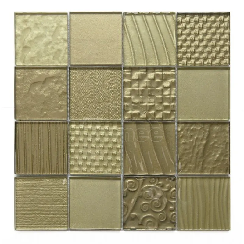 gold mosaic tile,textured mosaic tile