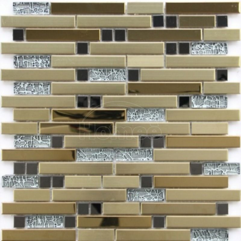 metal mosaic tile,linear mosaic tile,modern design tile