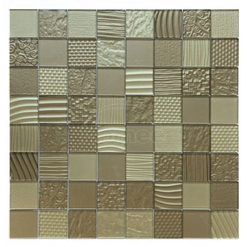 gold mosaic tile,textured mosaic tile