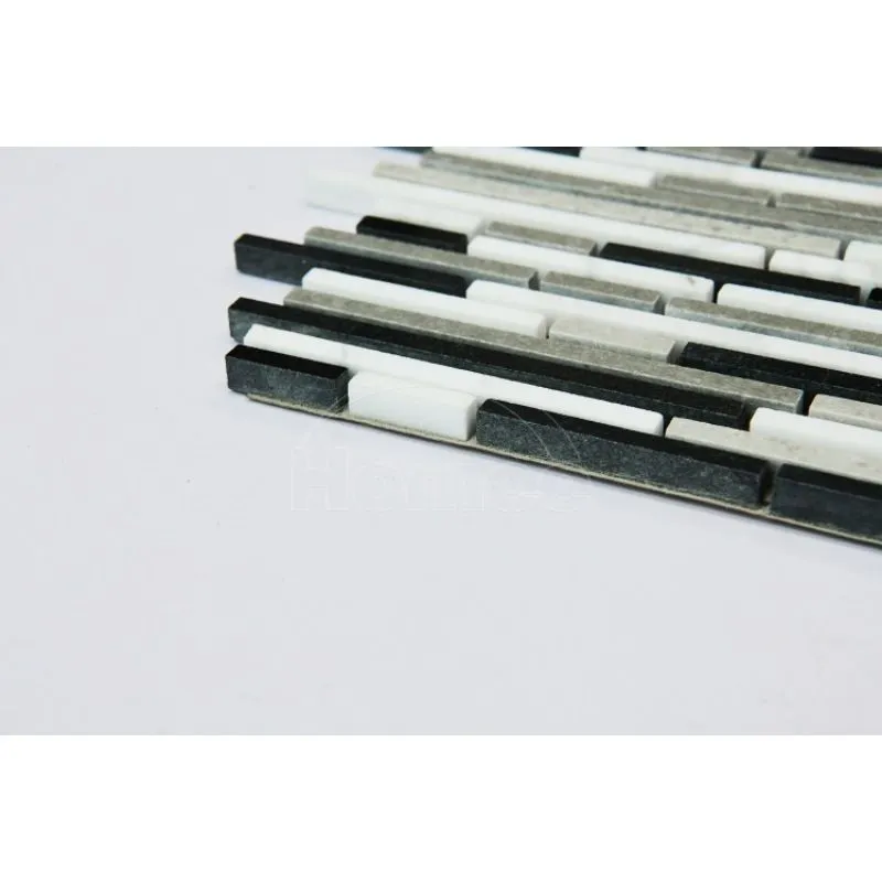 black linear tile,black mosaic tile,marble tile