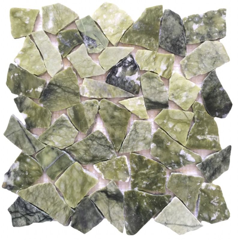 irregular tile,mesh mounted tile,pebble mosaic