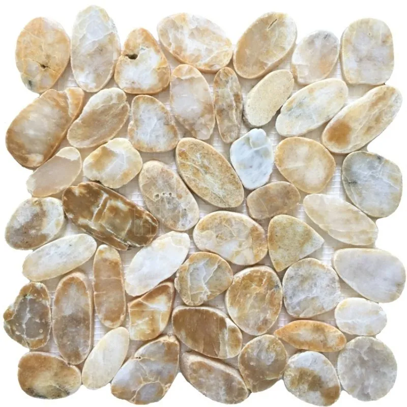 mosaic tile,pebble stone tile,mesh mounted tile