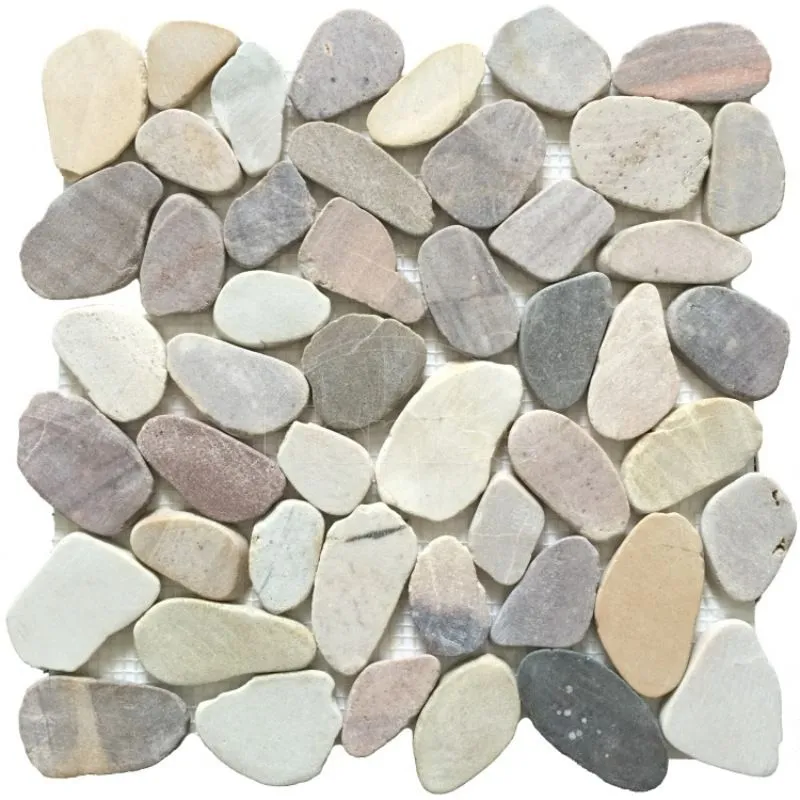 mosaic tile,pebble stone tile,mesh mounted tile