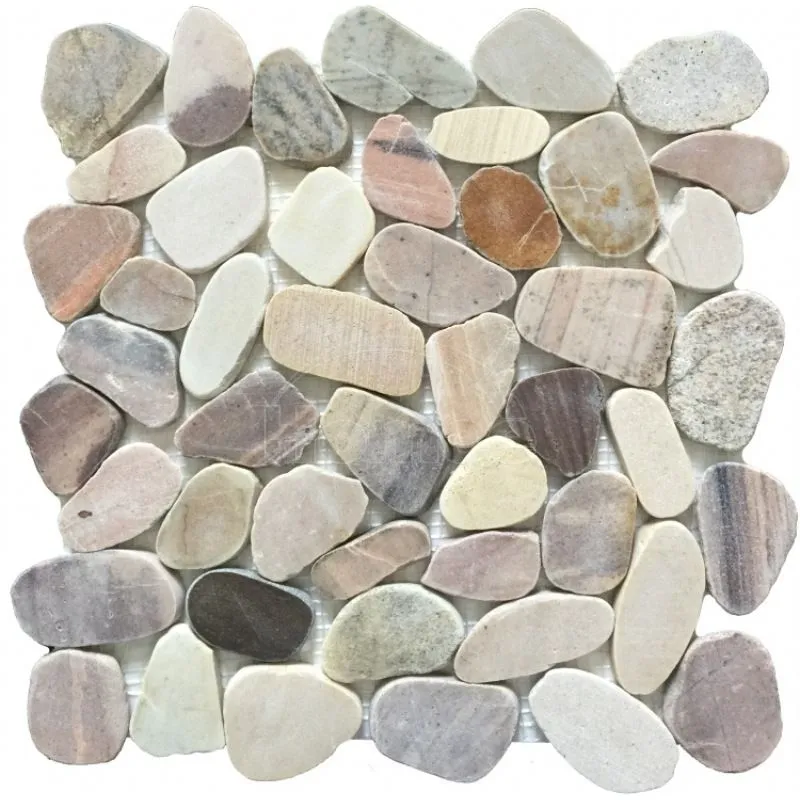 mosaic tile,pebble stone tile,mesh mounted tile