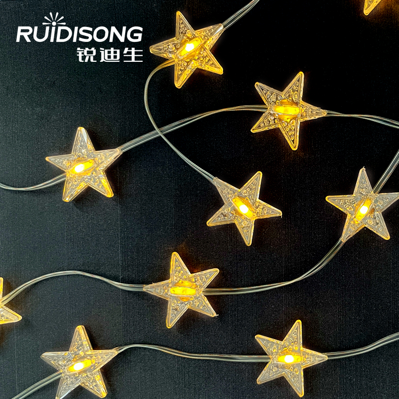 Transparent bubble stars String Light, holiday light, party light