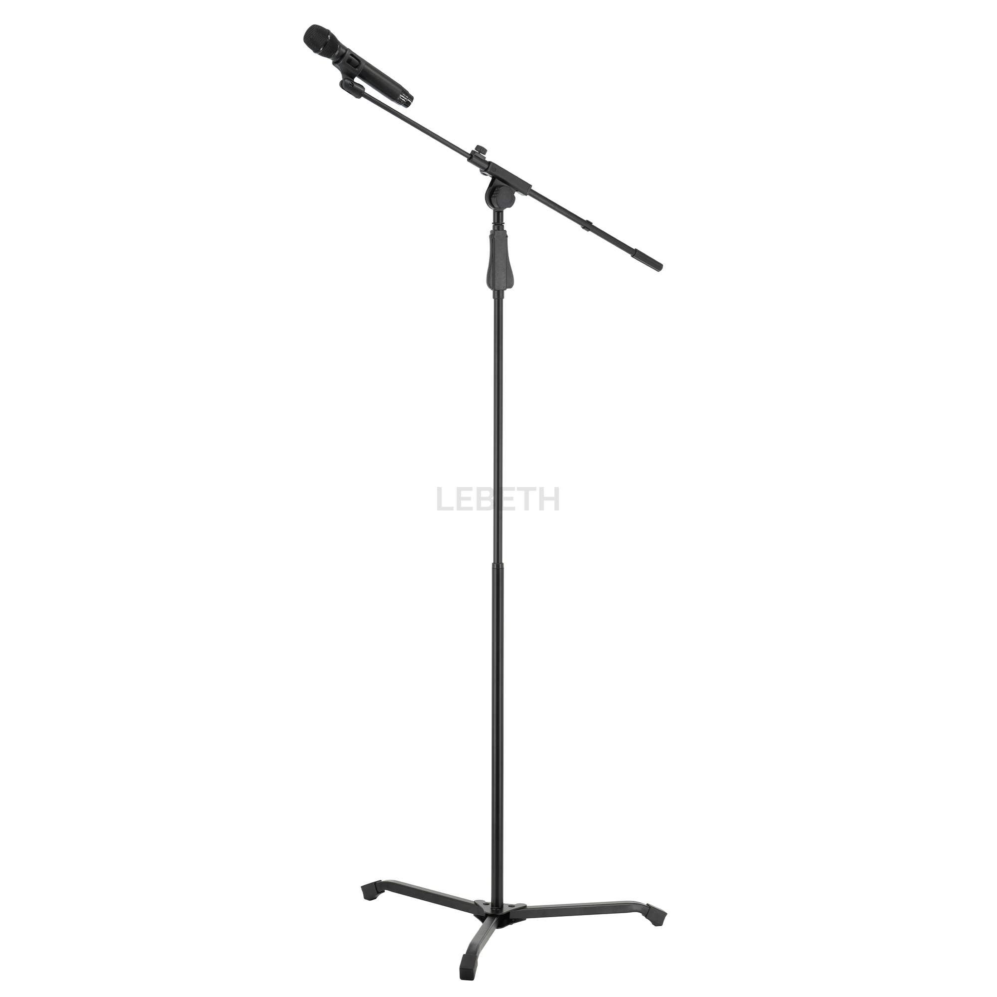Adjustable metal microphone stand