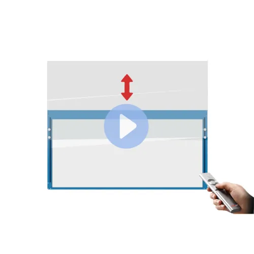 Motorized Frameless Windbreak Glass Railing - SmartArt