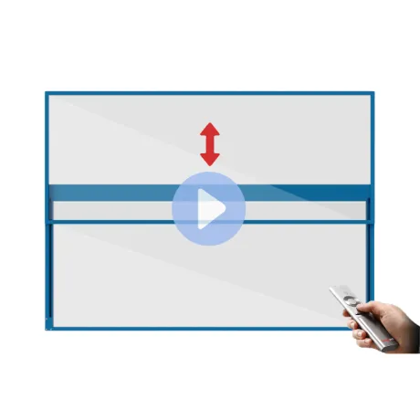 Motorized Windbreak Glass Railing - SmartArt