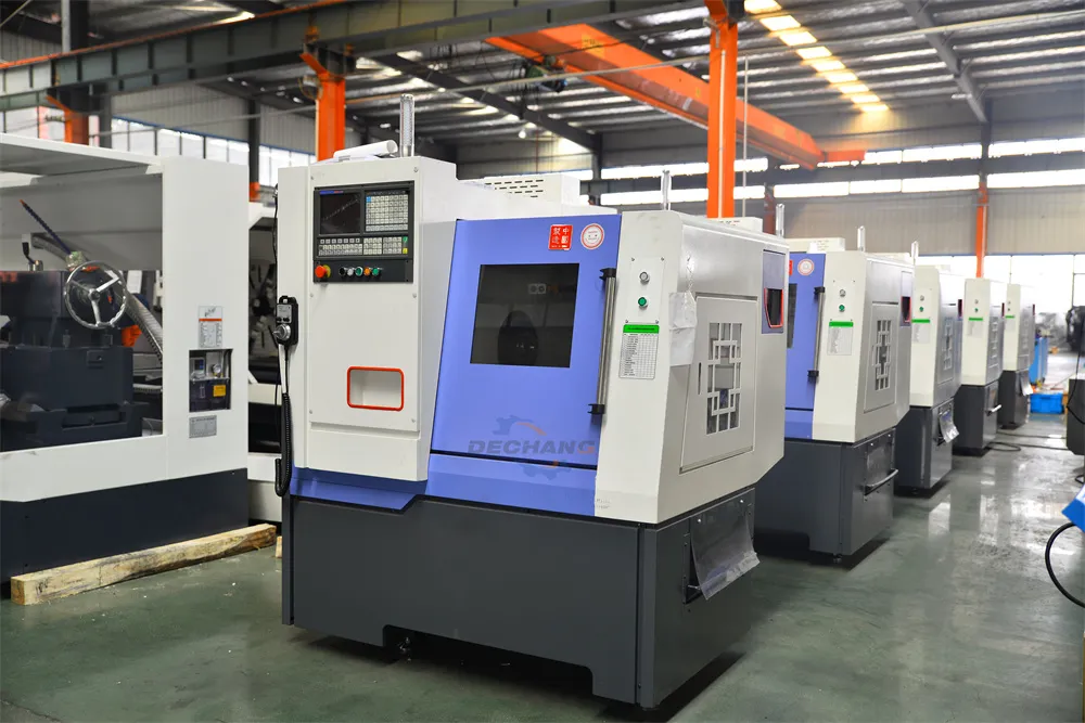 small mini horizontal metal Linear Rail CNC Lathe H32