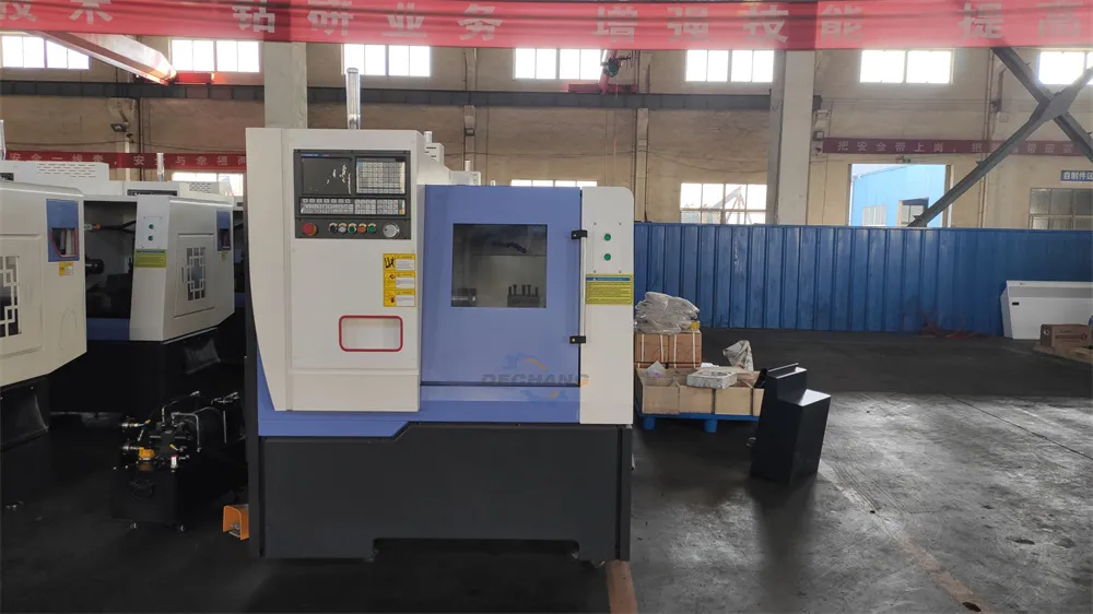 small mini horizontal metal Linear Rail CNC Lathe H32