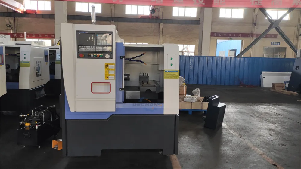 small mini horizontal metal Linear Rail CNC Lathe H32