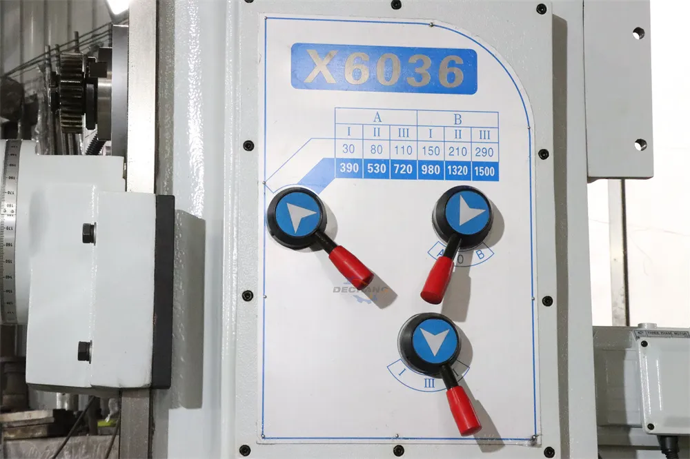 X6036 Knee Type Gear Metal Horizontal Milling Machine manufacturer