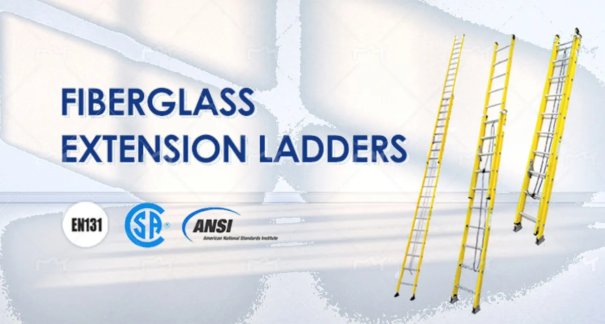 ANSI TypeIA,Fiberglass, Extension ladder