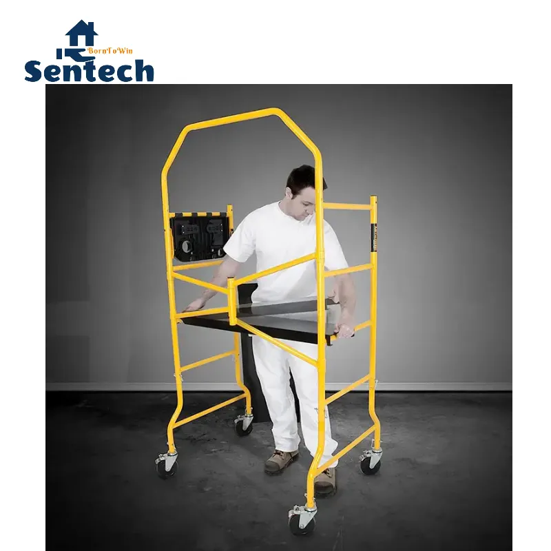 Heavy duty , Portable scaffolding platform, double lock caster wheels