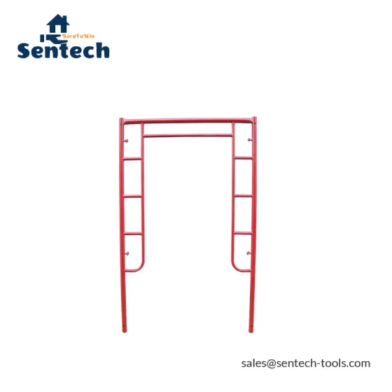Steel H-frame scaffolding, Adjustable scaffolding