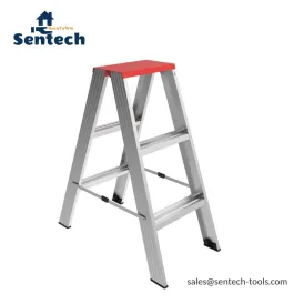 Step ladder, Aluminum, Double sides