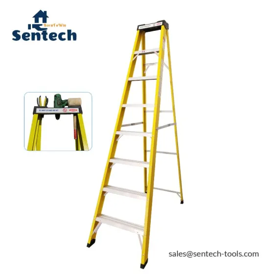 Single side step ladder Fiberglass Weather-resistant
