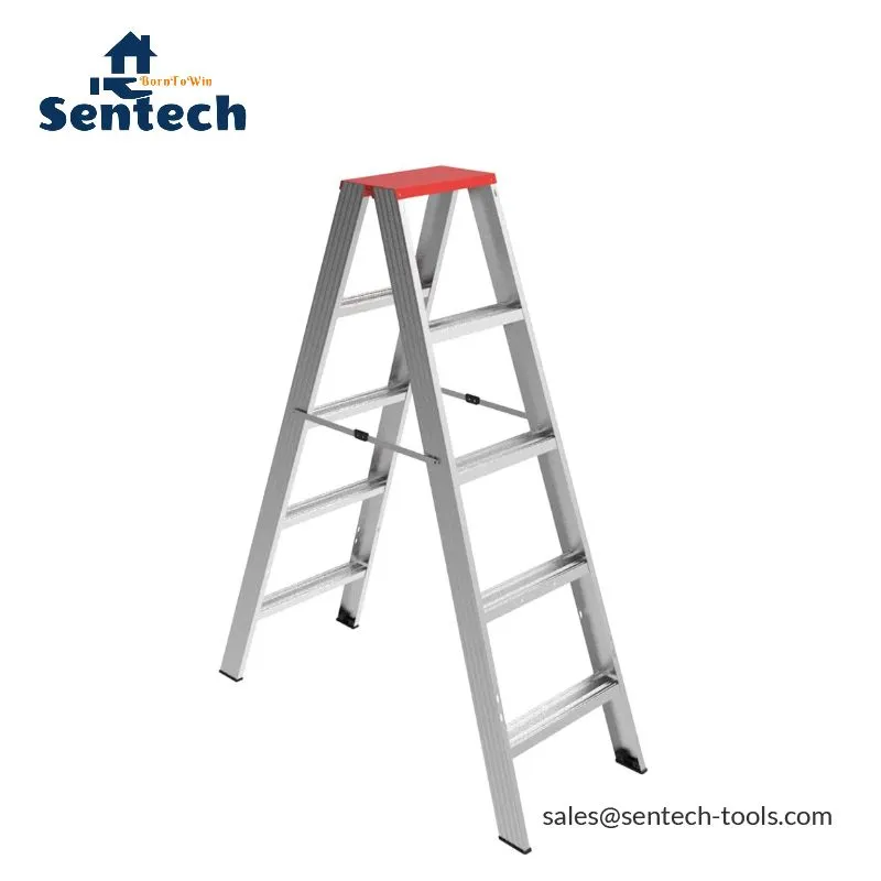 Step ladder, Aluminum, Double sides