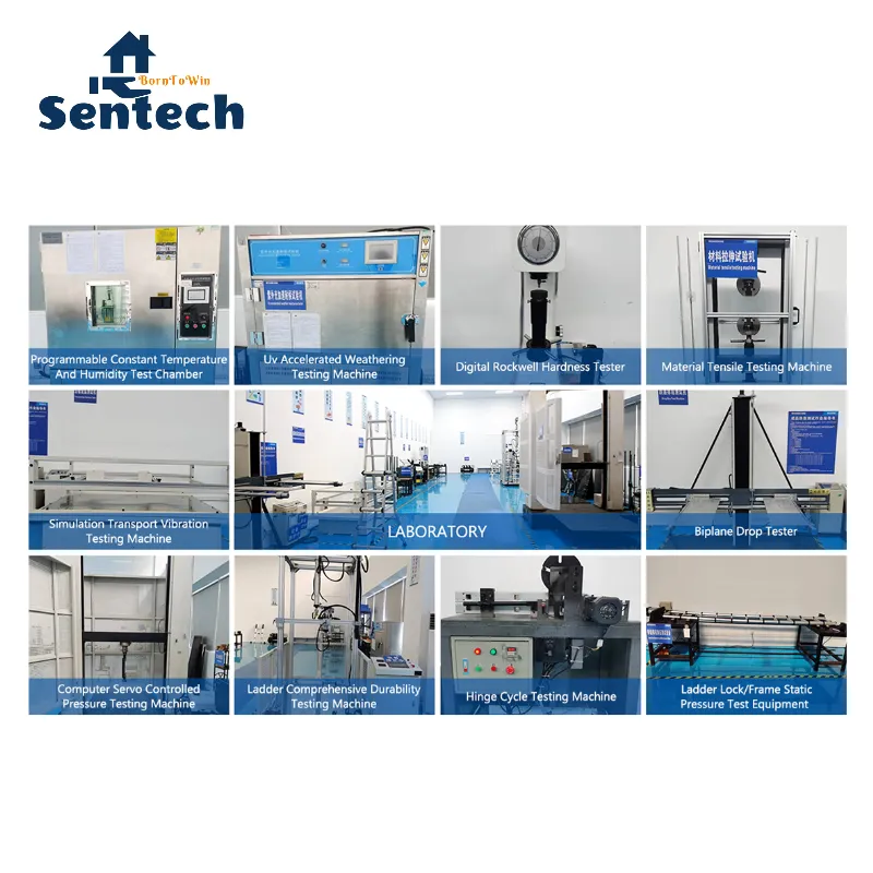 Aluminum extension ladder Height adjustable Rope