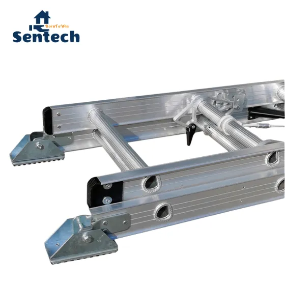 Aluminum extension ladder Height adjustable Rope