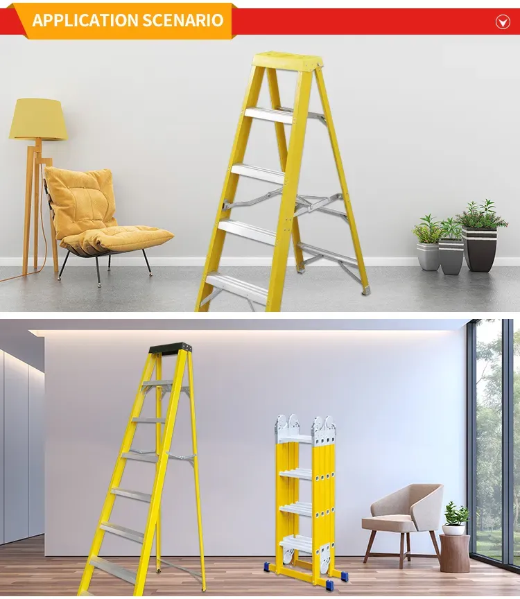 Multi-purpose ladder, fiberglass