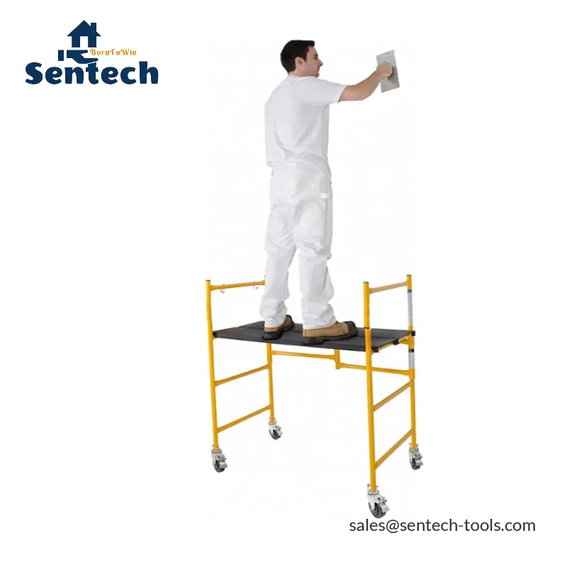 Heavy duty , Portable scaffolding platform, double lock caster wheels