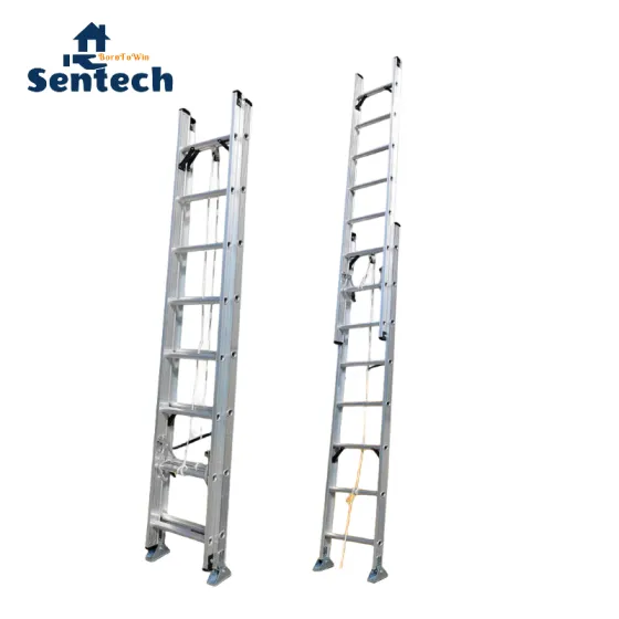 Aluminum extension ladder Height adjustable Rope