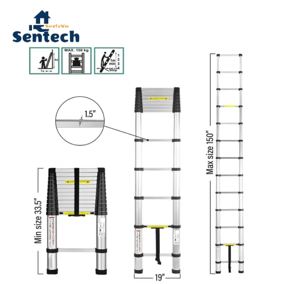 Soft close ,Telescopic ladder, EN131