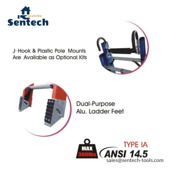 ANSI TypeIA,Fiberglass, Extension ladder