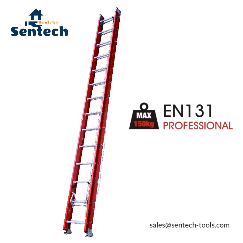 EN131 150kg,Fiberglass, Extension ladder