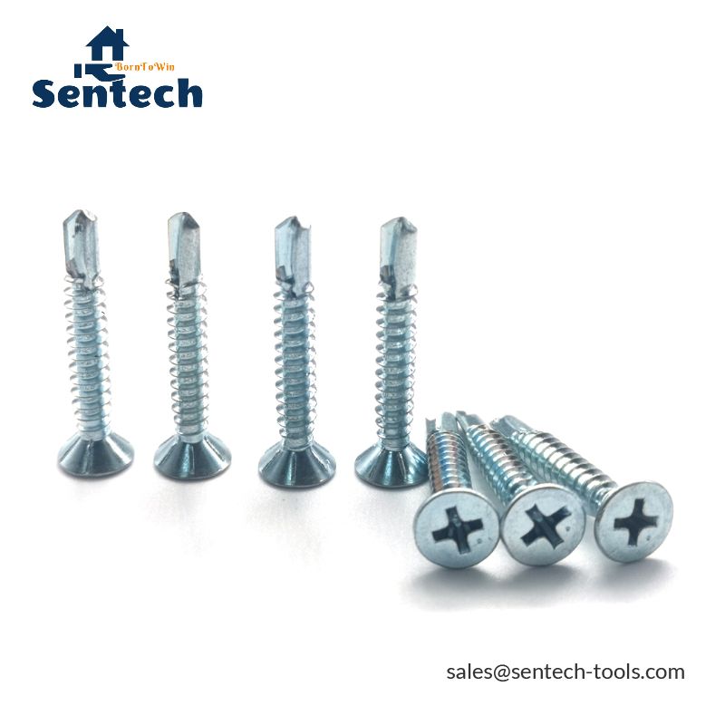 CSK Self-drilling screw, Zinc plated