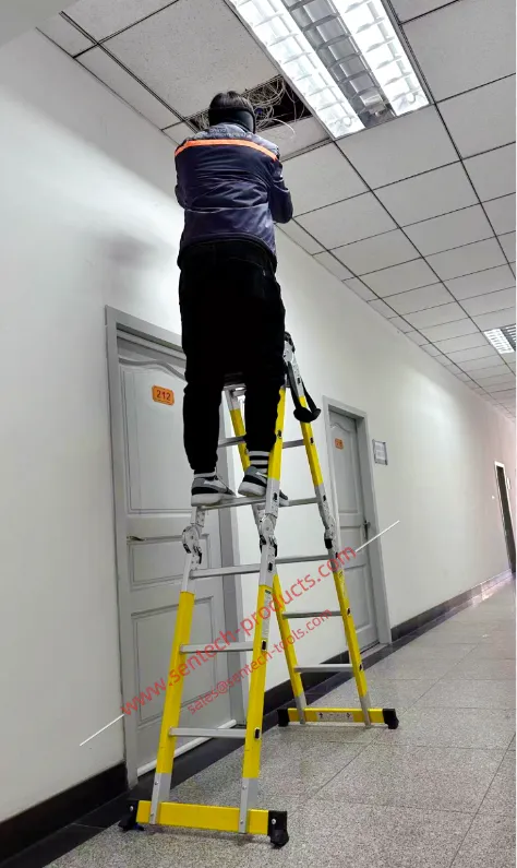 Multi-purpose ladder, fiberglass