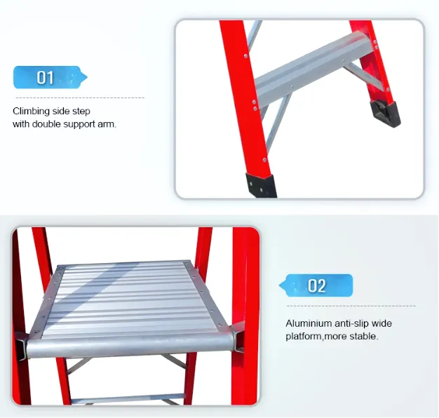 ANSI TypeIA, Podium ladder, Fiberglass