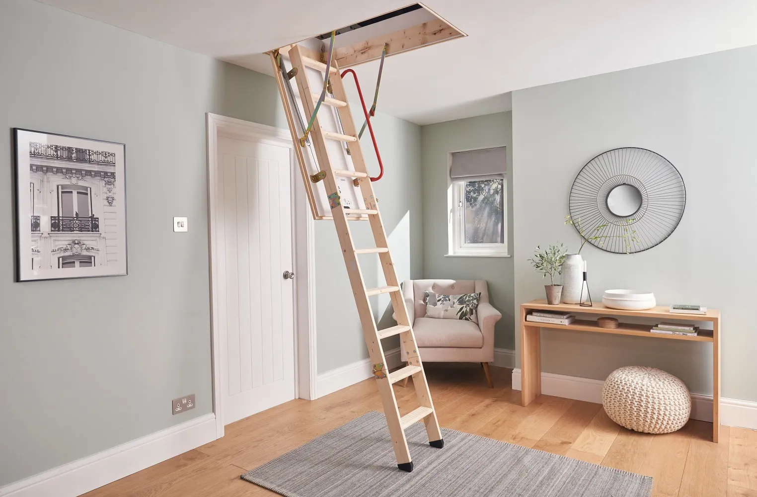 Wooden Attic Ladder
