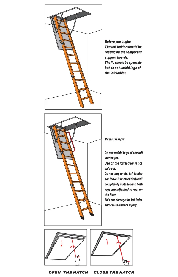 Wooden Attic Ladder